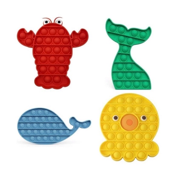 Toys | 4 Pack Sea Creature Pop Fidgets | Poshmark